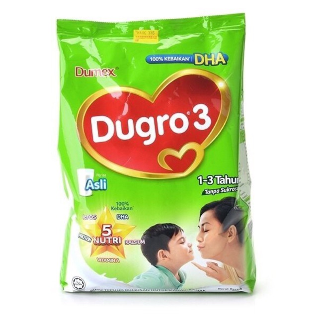 [850g] Dumex Dugro Step 3 Milk Powder (Asli/coklat/madu) 850g | Shopee ...