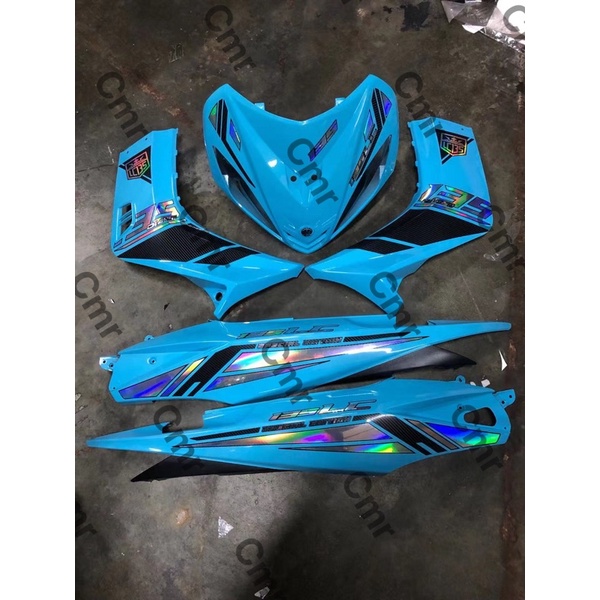 HLD Cover Set Custom LC135 (V1) Light Blue Chrome Sticker Rainbow ...