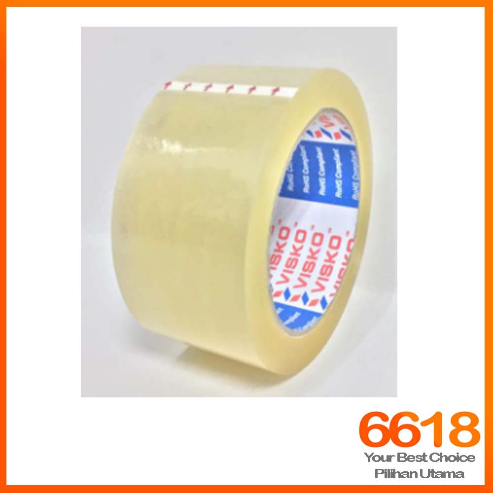 Visko OPP Tape 90 Meter 90 Yards Pita Pembungkusan Telus Transparent ...