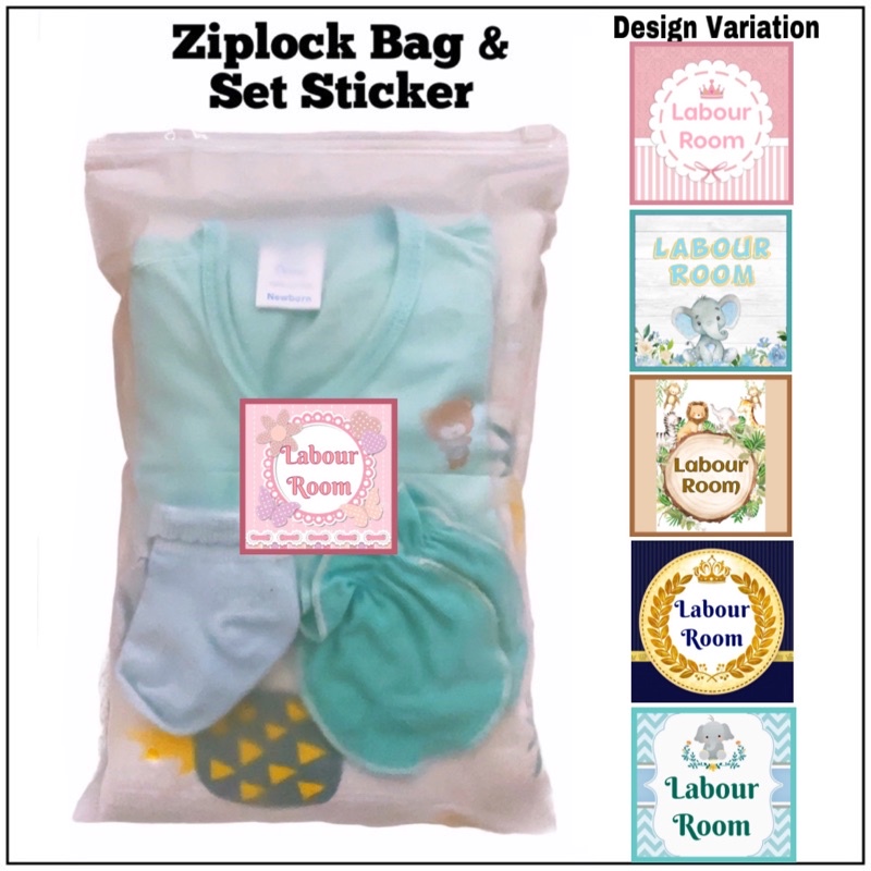 🔥𝐓𝐞𝐫𝐦𝐮𝐫𝐚𝐡🔥 5PCS STICKER LABOUR ROOM / STICKER HOSPITAL / 5PCS ZIPLOCK ...