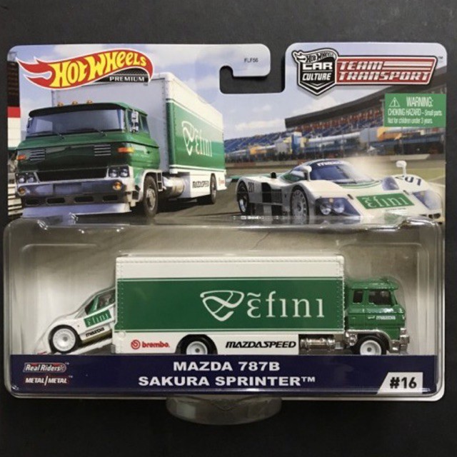 Hotwheels Team Transport #16 - Mazda 787B & Sakura Sprinter | Shopee ...