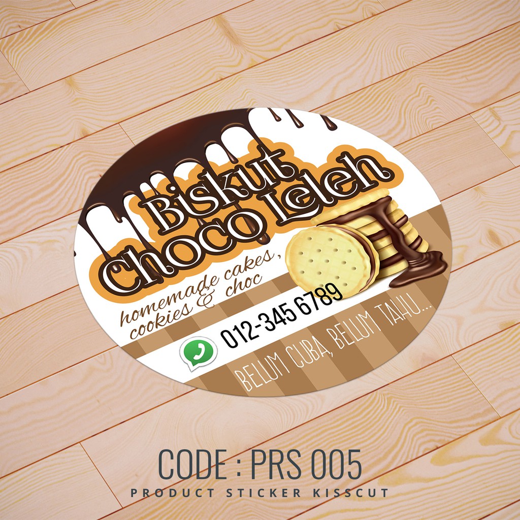 STICKER COOKIES KUIH RAYA STIKER PREMIUM COOKIES COKLAT DIP CHOCOJAR ...