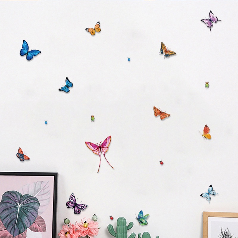 Small Butterfly Stickers ,9PCS Butterflies , DIY stickers ,Wall Sticker ...