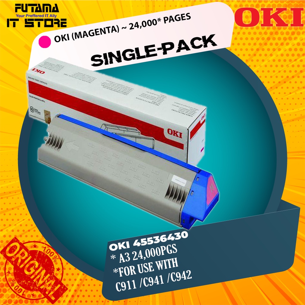 OKI COLOR PRINTER GENUINE TONER/DRUM CARTRIDGE FOR C911/C941/C931/C942 | Shopee Malaysia