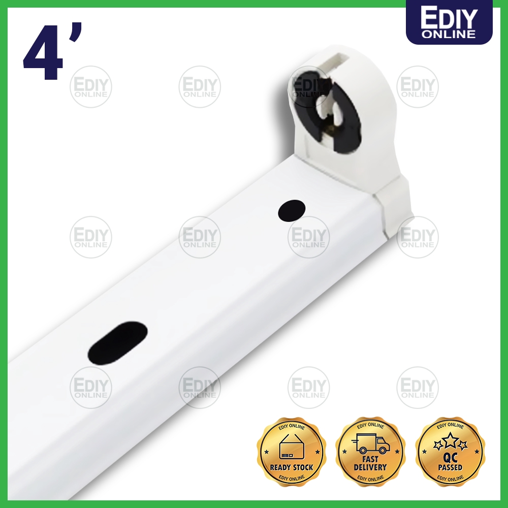 LED CASING ONLY (C) 【4 FEET】 T8 SLIM FITTING 【60 Pieces】 FOR ALL T8 LED ...