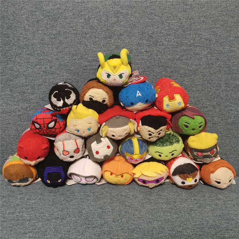 Tsum Premium Tsum Plush Toy Doll Mini Stuffed Figure Spiderman Loki ...
