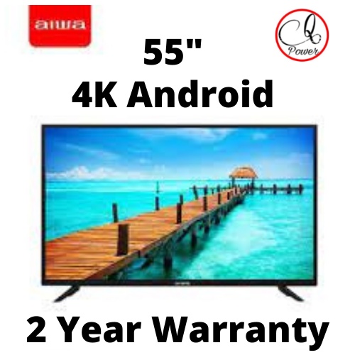 AIWA 55" INCH 4K UHD ANDROID EDGELESS SCREEN LED TV AW-LED55X9FL | Shopee Malaysia