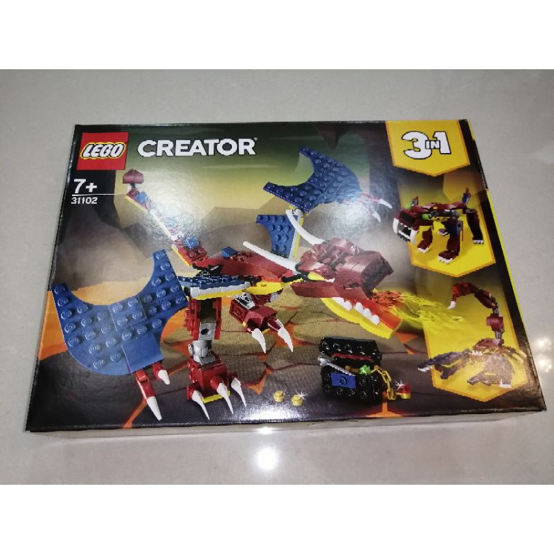 Lego 31102 Creator 3 in 1 Dragon Scorpion Sabertooth Tiger Lion ...