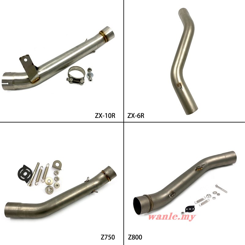 Z750 Z800 Z1000 Motorcycle Exhaust Muffler Middle Pipe Connector ...