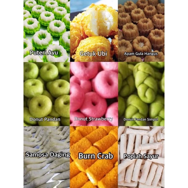 🔥HOT MURAH🔥12 JENIS KUIH FROZEN PUTERI AYU,APAM GULA HANGUS, GETUK UBI ...