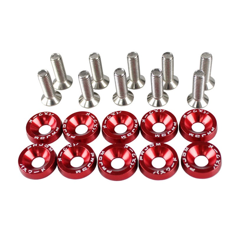 M6 JDM Car Modified Hex Fasteners Fender Washer Bumper Engine Concave ...