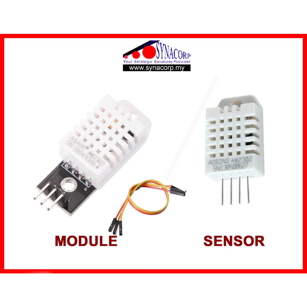 DHT22 Digital Temperature & Humidity Sensor Module | Shopee Malaysia