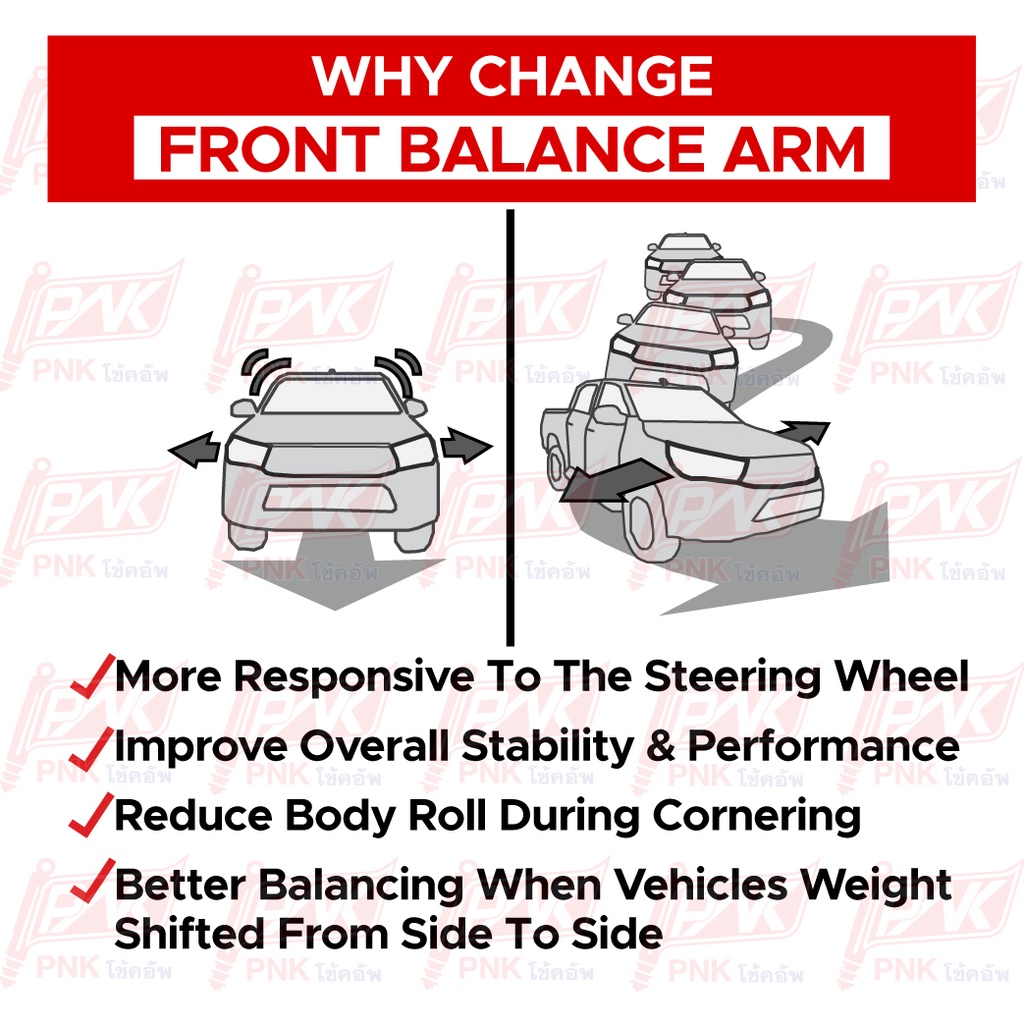 JS1 Front Balance Arm Stabilizer Toyota Hilux Ford Ranger Isuzu Dmax ...