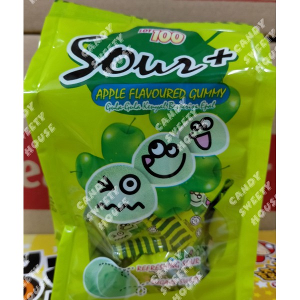 LOT 100 SOUR APPLE FLAVOUR GUMMY-100GM | Shopee Malaysia
