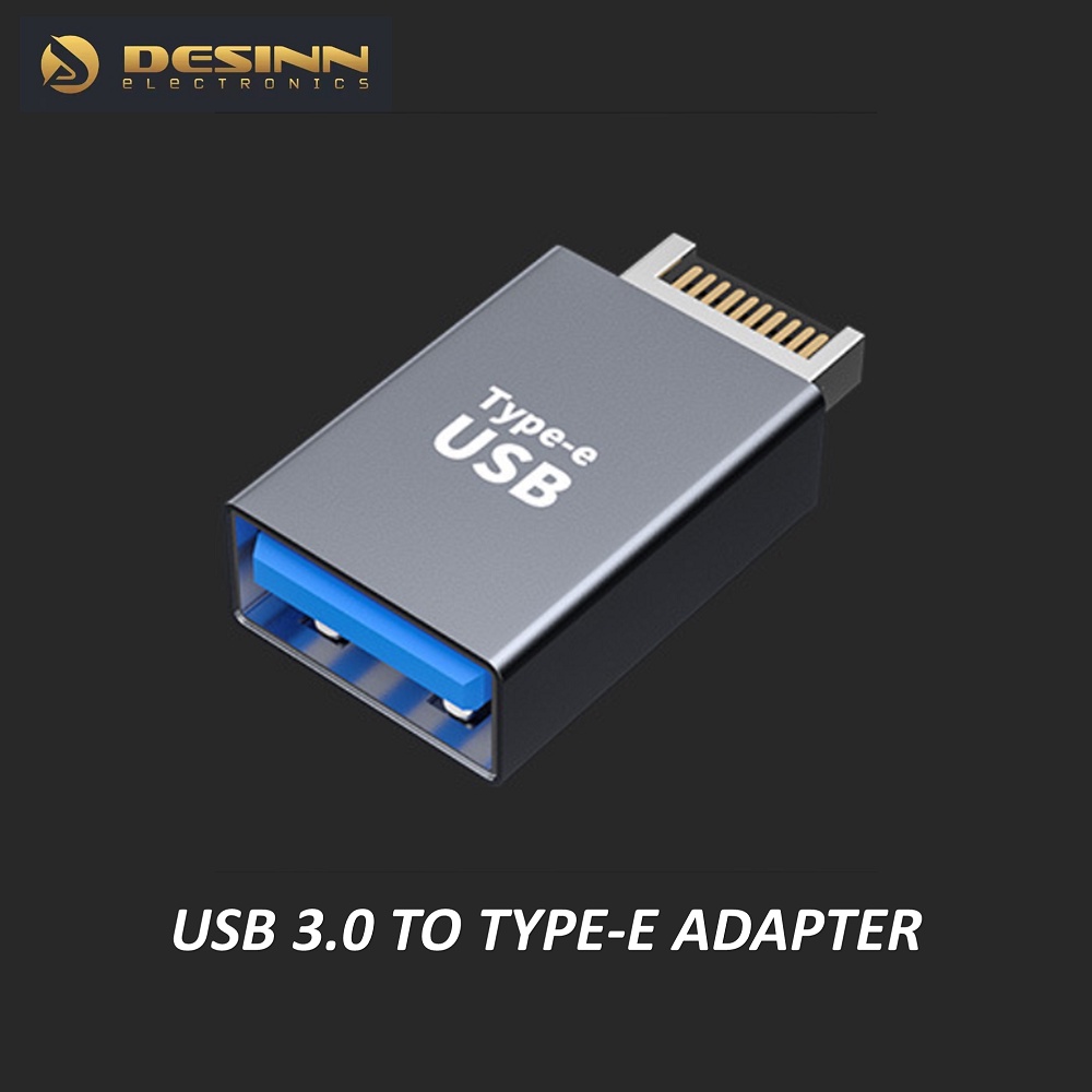 USB3.1 Type E Male to USB Type A Female Converter Front Panel Header ...