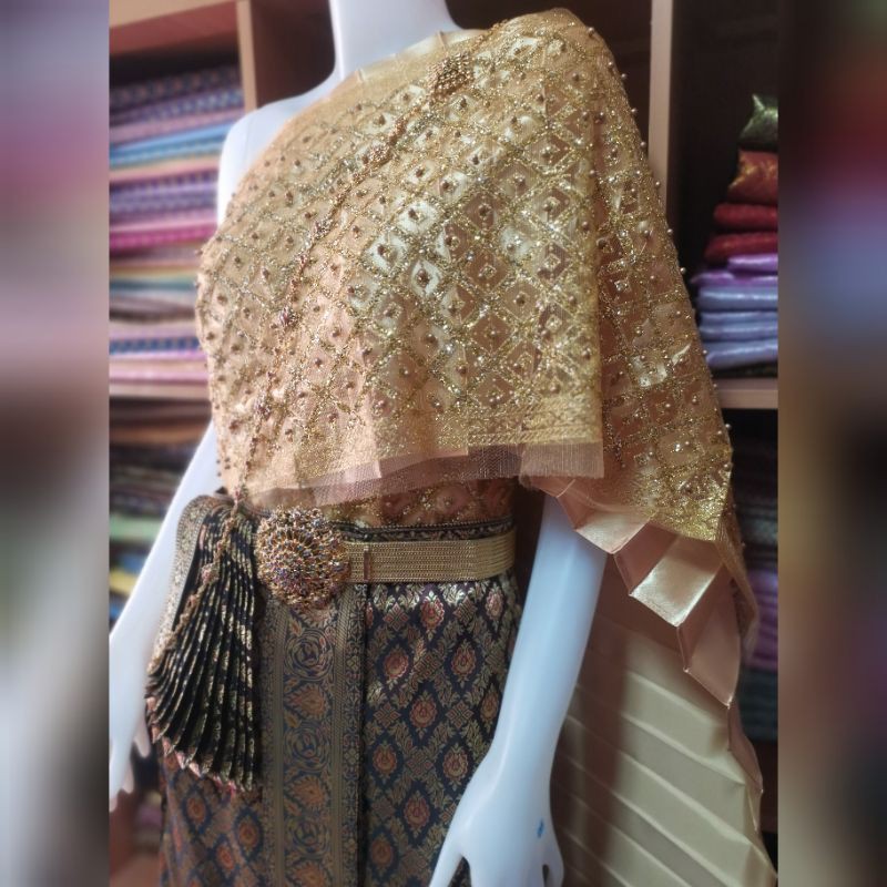 Thai Dress Golden Brown Ms. Chai Fan Face + Sby Peat + Glitter ...