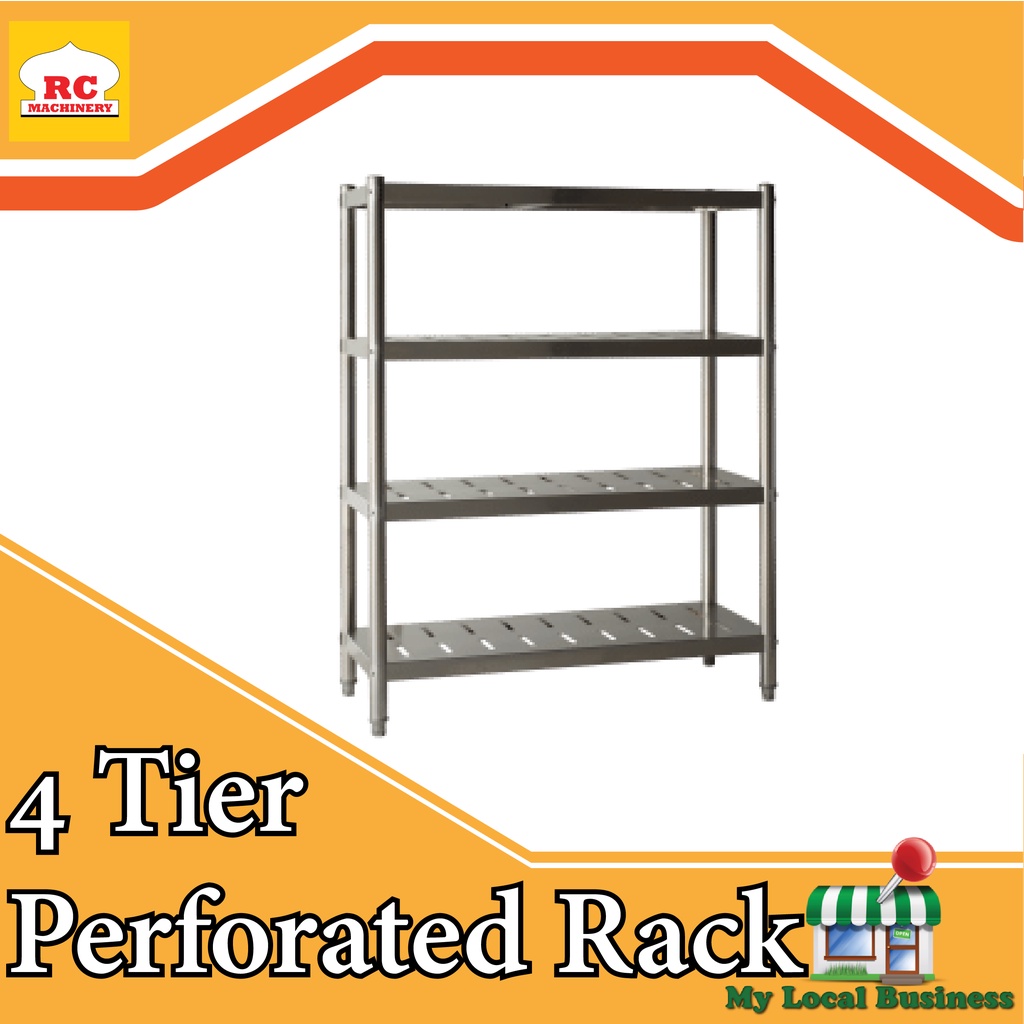 [PRE-ORDER] 4 Tier Perforated Rack | Rak Berlubang 4 Tingkat | Rak ...