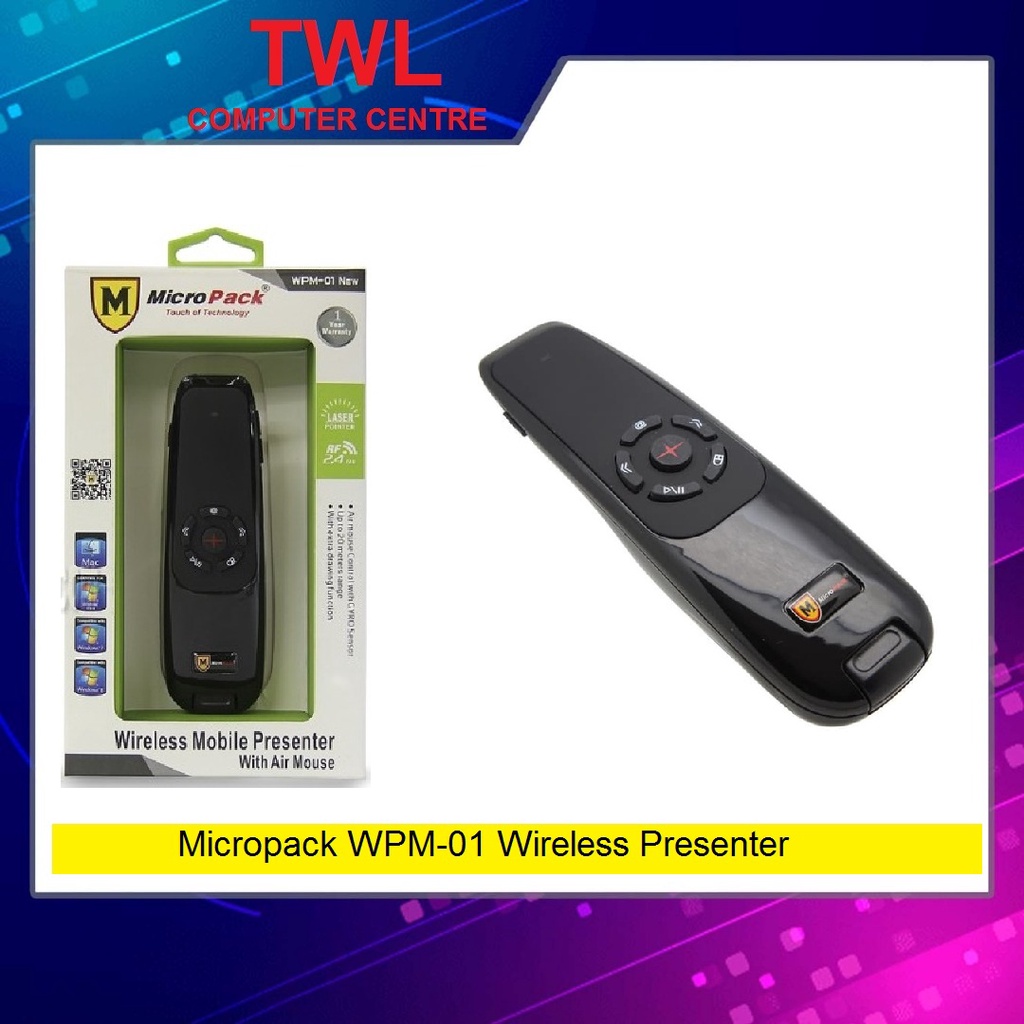 Micropack WPM-01 Wireless Presenter(1Y Warranty) | Shopee Malaysia