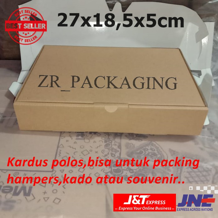 Brown cardboard 27x18,5x5/packaging cardboard/packaging box/packaging ...
