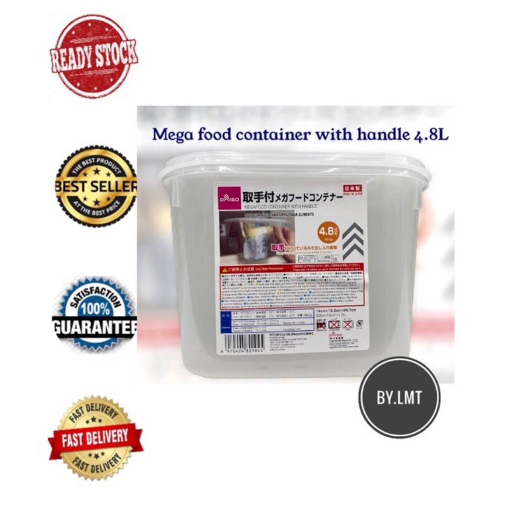 DAISO Mega food container 4.8l | Shopee Malaysia