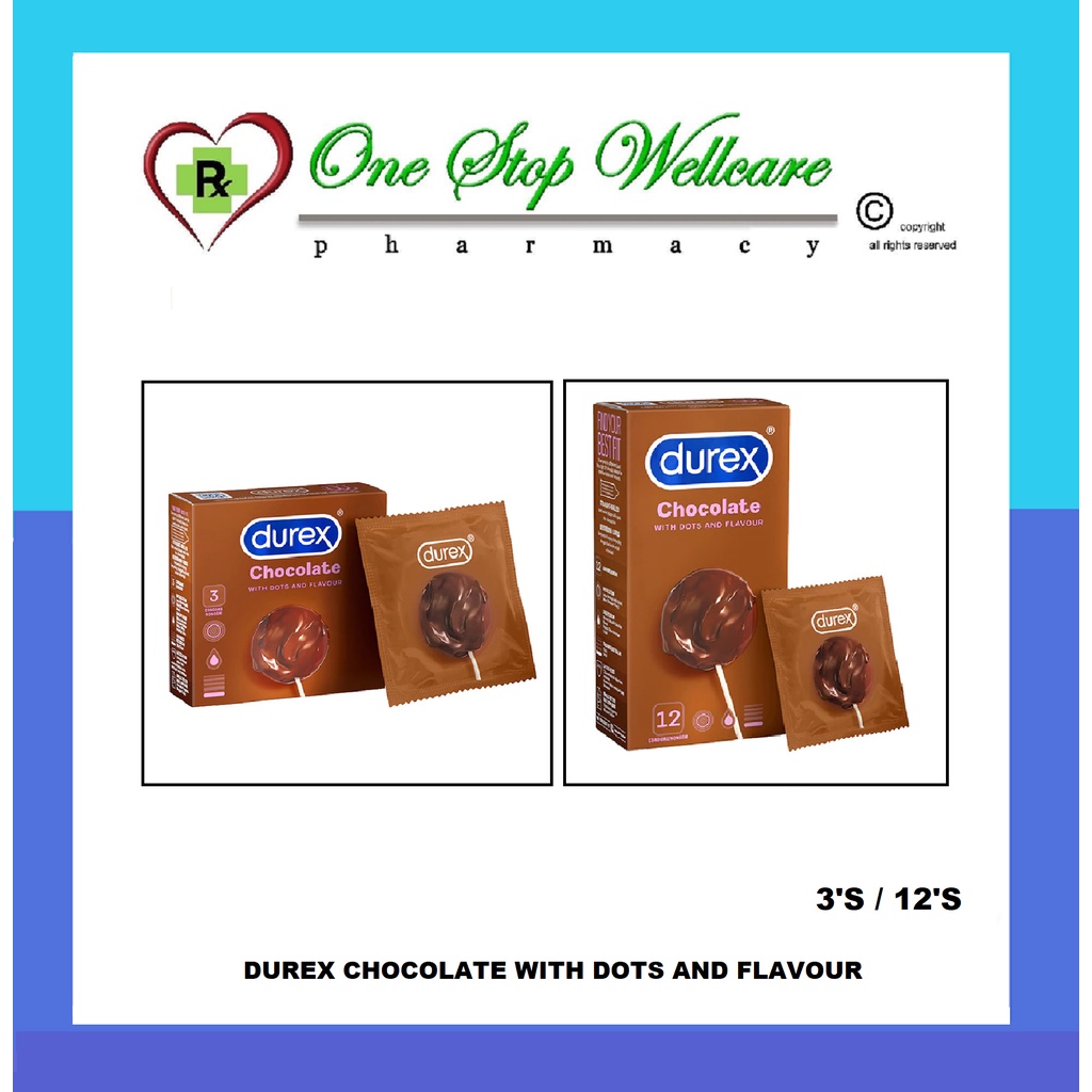 DUREX COKLAT DENGAN BINTIK & PERISA / DUREX CHOCOLATE WITH DOTS AND ...