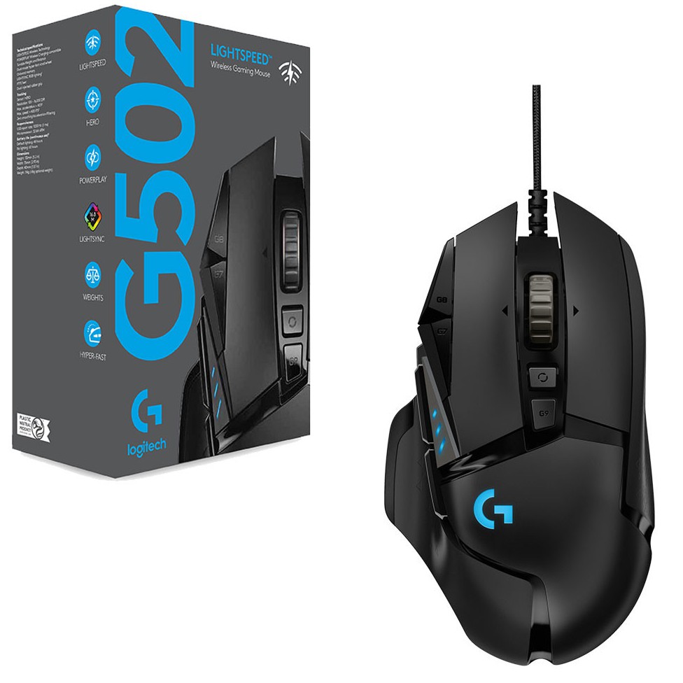 # Logitech G502 - LIGHTSPEED Wireless Gaming Mouse with Hero 16K Sensor ...