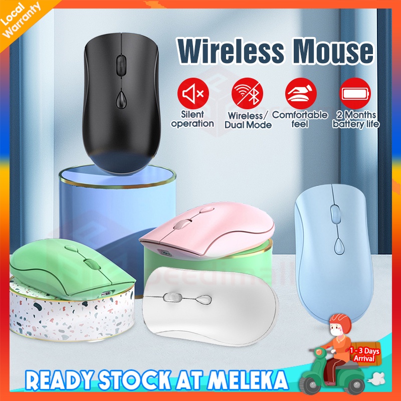 Wireless Mouse Bluetooth 2.4Ghz Receiver Optical Adjustable Wireless ...