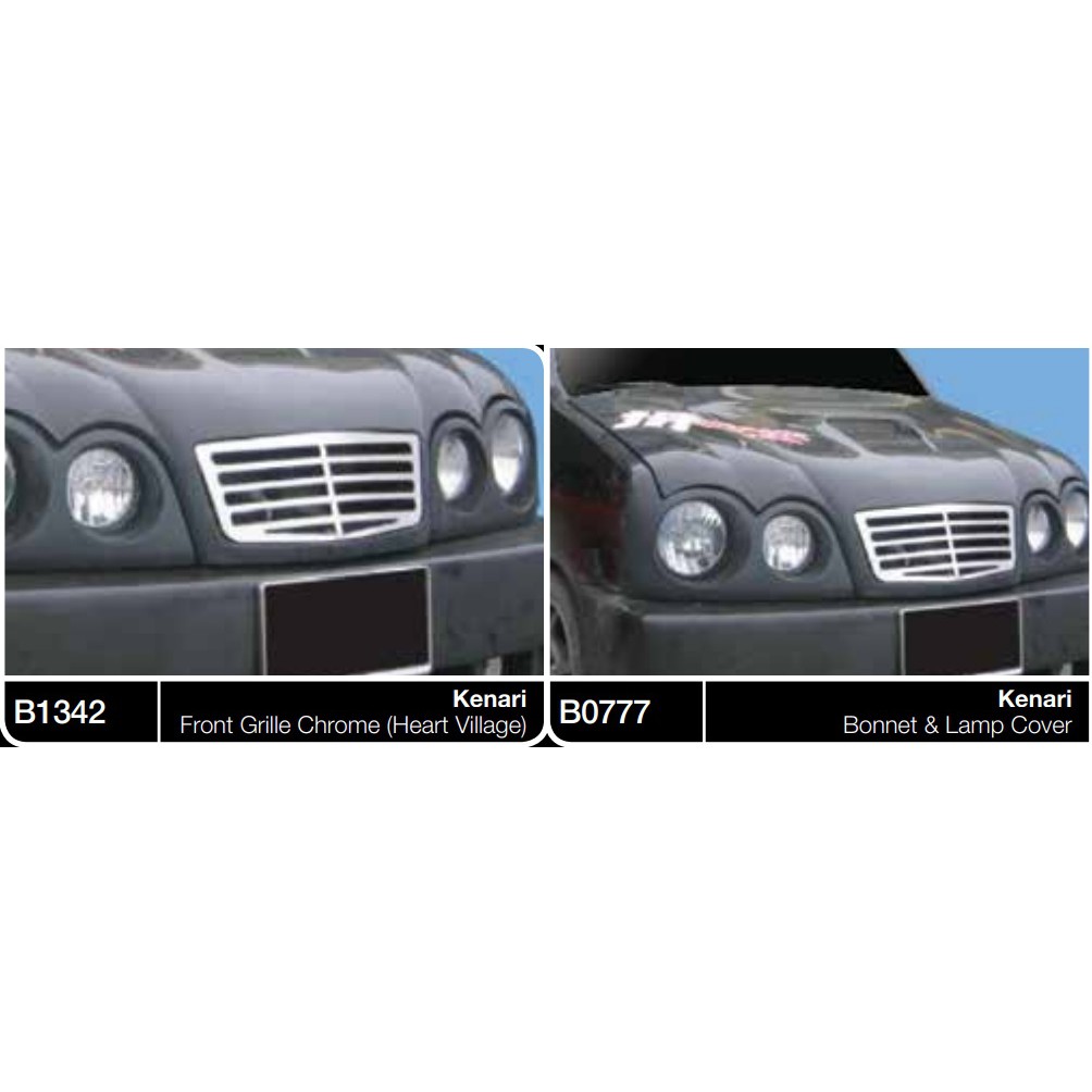 Perodua Kenari heart village front bonnet bonet hood & head lamp cover ...