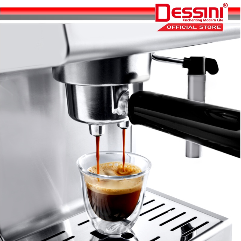 DESSINI ITALY 20 Bar Espresso Coffee Maker Brew Froth Cappuccino Latte ...