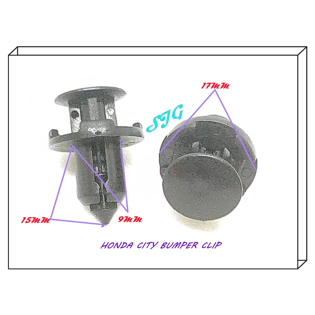 [FAST SHIPPING]HONDA CITY/CAMRY BUMPER CLIP /RETAINER FASTENER RIVET ...