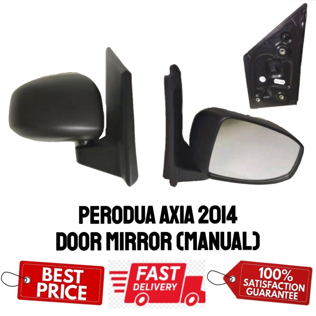 PERODUA AXIA 2014 - 2022 DOOR MIRROR SIDE MIRROR MANUAL WITH CASING ...