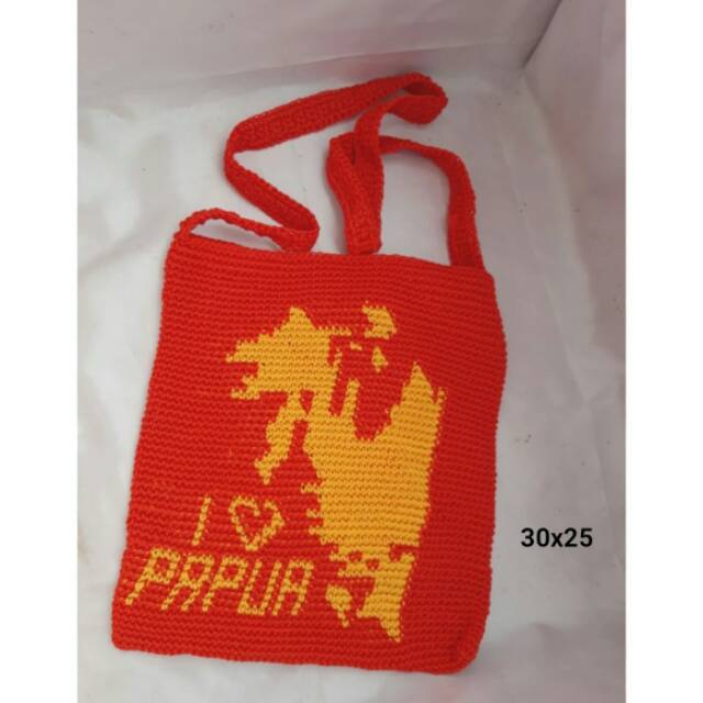 Noken PAPUA Knitting Bag MOTIF Map NOKEN Original PAPUA Bag NOKEN PAPUA ...
