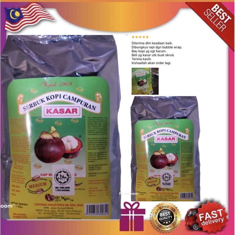 Serbuk Kopi Campuran Sejak 1969 Cap Buah Manggis (Kasar)800 gram ...