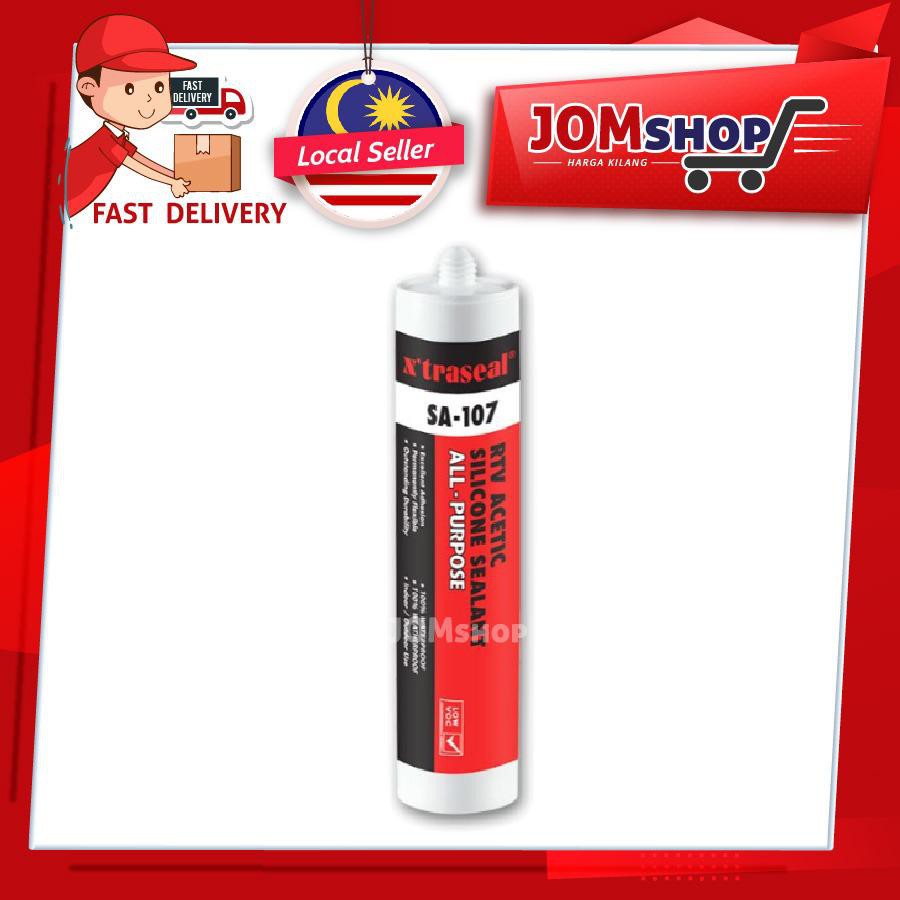 *Fresh Stock*Xtraseal SA-107 All Purpose Acetic Silicone Sealant CLEAR / WHITE X'traseal ...