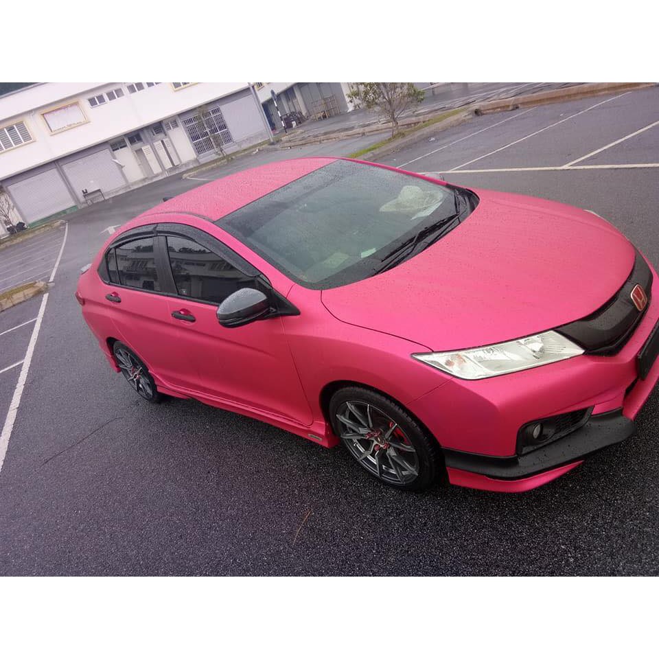 SATIN MATT CHROME PINK CAR WRAP VINYL STICKER 1 ROLL 1 CAR | Shopee ...