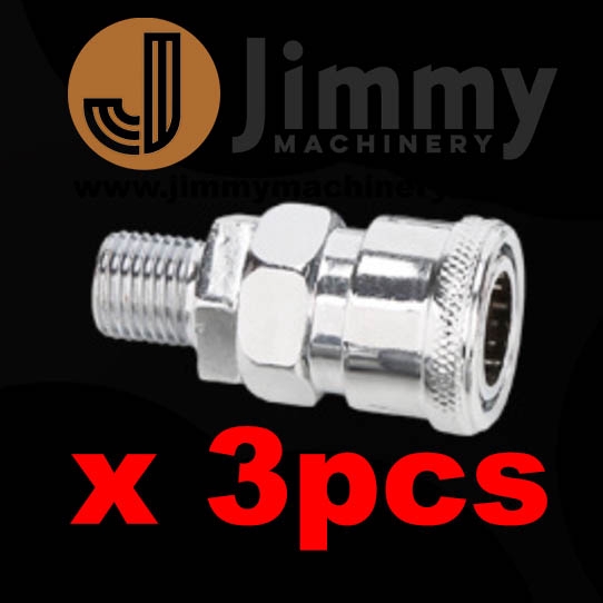3pcs SM20 1/4" Air Compressor Hose Quick Coupler Connector Coupling ...