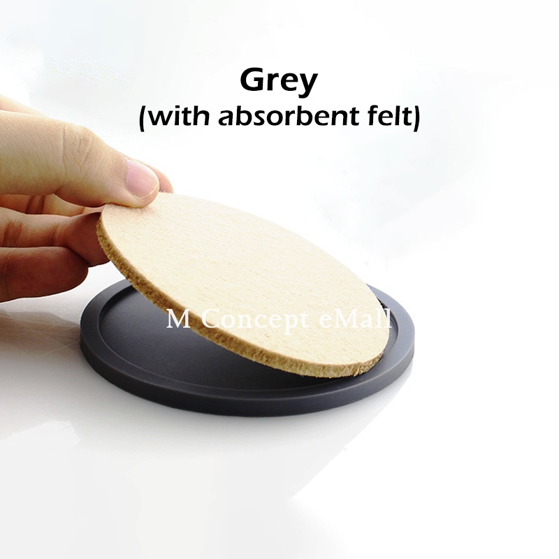 M Concept Alas Cawan Lapik Silicone Cup Coaster Round Rubber Mat Glass ...
