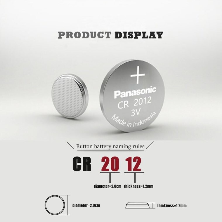 Panasonic CR2012 3V lithium battery (1PC) | Shopee Malaysia