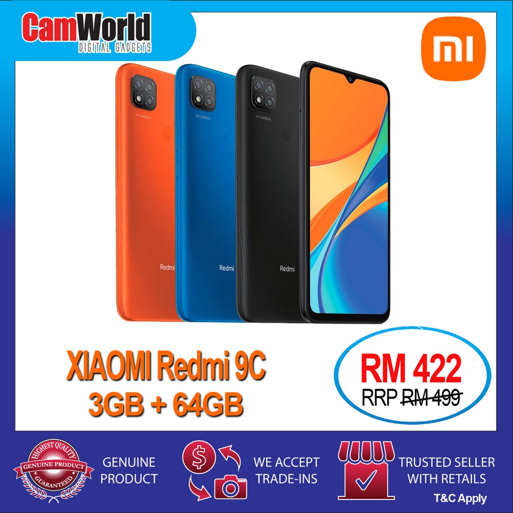 Xiaomi Redmi 9C ( 3GB + 64GB ) | Shopee Malaysia