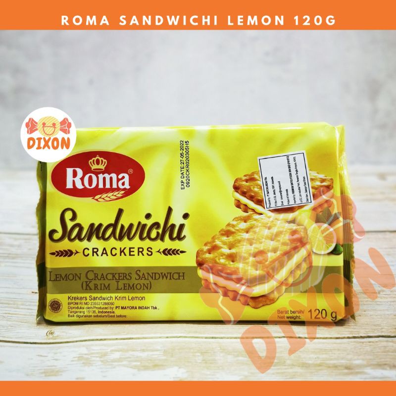 Roma Sandwichi Crackers Lemon Flavour 120g | Shopee Malaysia