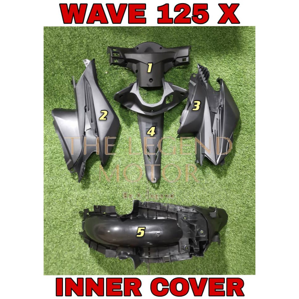 HONDA WAVE 125 X WAVE125 X WAVE125X Cover Inner Set KAVER HITAM CAVER ...