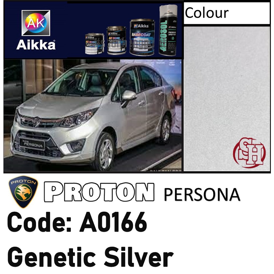 PROTON PERSONA Genetic Silver A0166 /Aikka Oem Factory Colour | Shopee ...