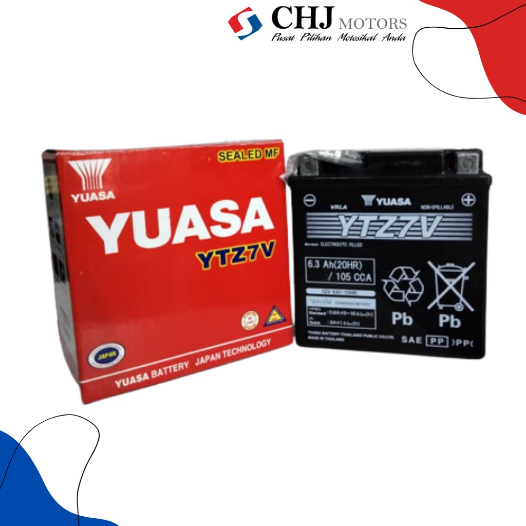 YUASA YTZ7V BATTERY - (YUASA BRAND) | Shopee Malaysia