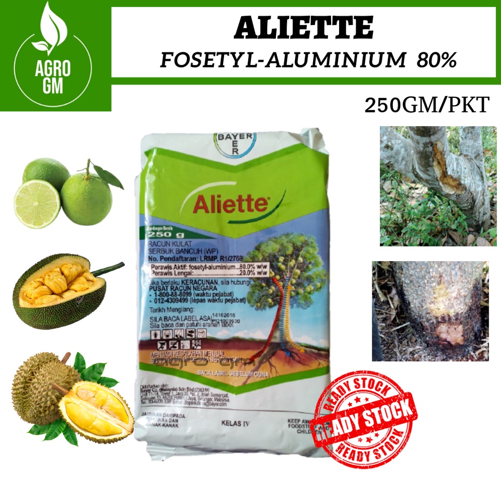 250g Bayer Aliette Fosetyl-aluminium 80% Fungicide Racun Kulat Kanker ...