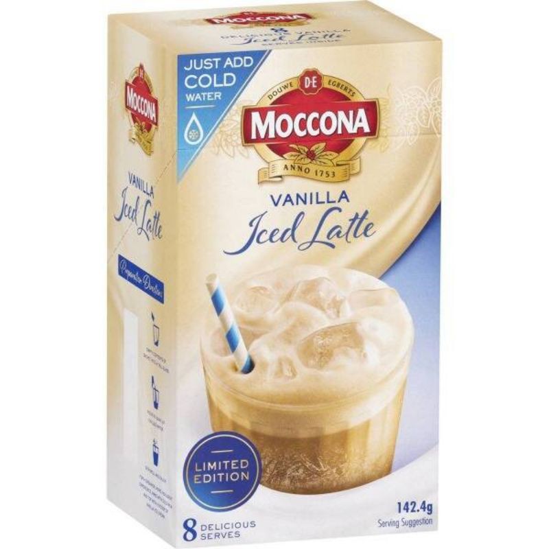 Moccona Vanilla Iced Latte Sachet 8 Pack 142.4g | Shopee Malaysia
