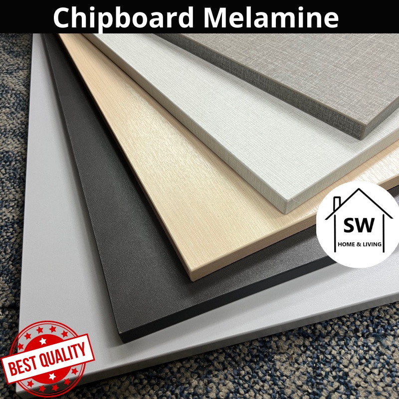 SW Papan chipboard Custom Papan kabinet pintu tebal 16mm 25mm Melamine ...