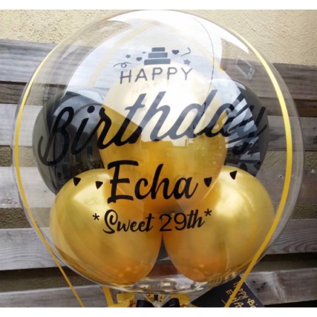 Custom Sticker (for transparent ballon) | Shopee Malaysia