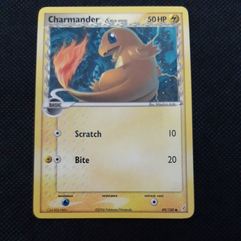Pokemon Card TCG : Vintage Card: Delta Species: Charmander 49/100 (NON ...
