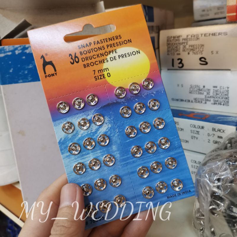 Pony India Snap Button / Butang Katup/Ketip Butang Jahit | Shopee Malaysia