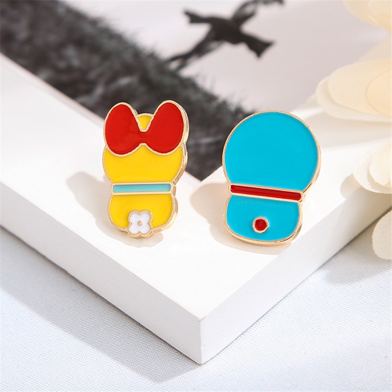 Cute Metal Doraemon/Dorami Brooch for Clothing Match Backpack/Bag Badge ...